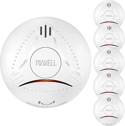Smoke Alarms, 10-Year Battery Fire Alarm Smoke Detector Smart silence ...