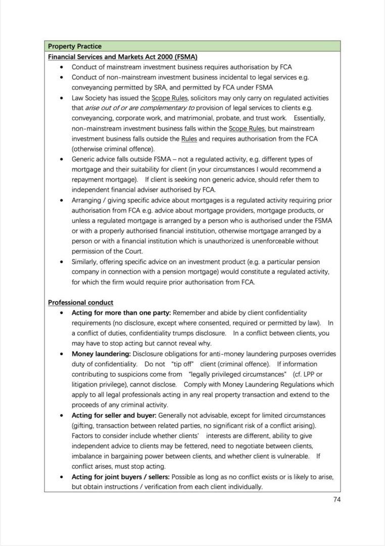 SQE - SQE1 FLK2 Revision Notes (202 pages) (updated Oct 2023), Hobbies ...