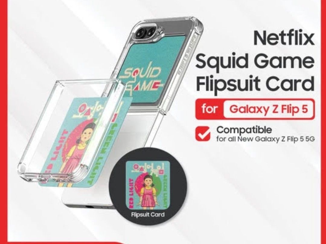 Squid game Flipsuit Card for Galaxy Z Flip5 Flipsuit Case, Mobile ...