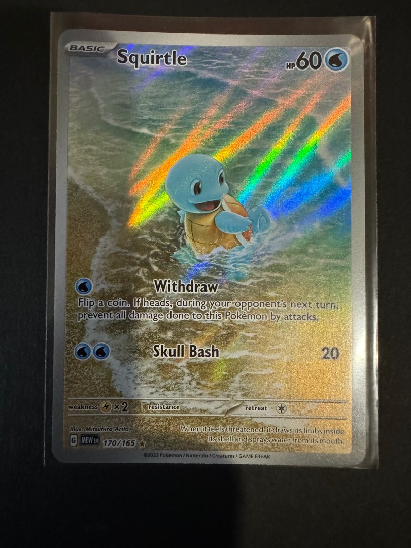 Squirtle 151 IR,AR, Hobbies & Toys, Toys & Games on Carousell