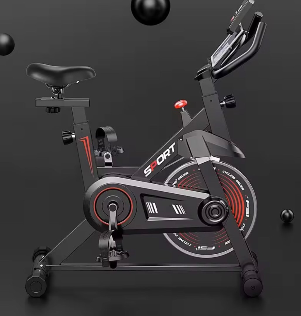 Stationary Spin Bike, Sports Equipment, Exercise & Fitness, Cardio ...