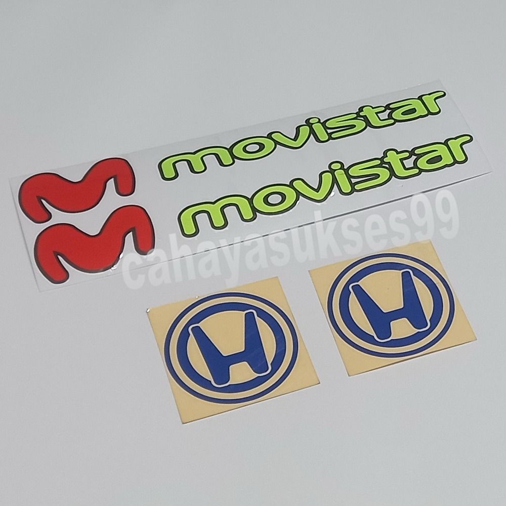 Sticker MOVISTAR Hijau Stabilo 30cm Stiker Tangki Motor HONDA ...