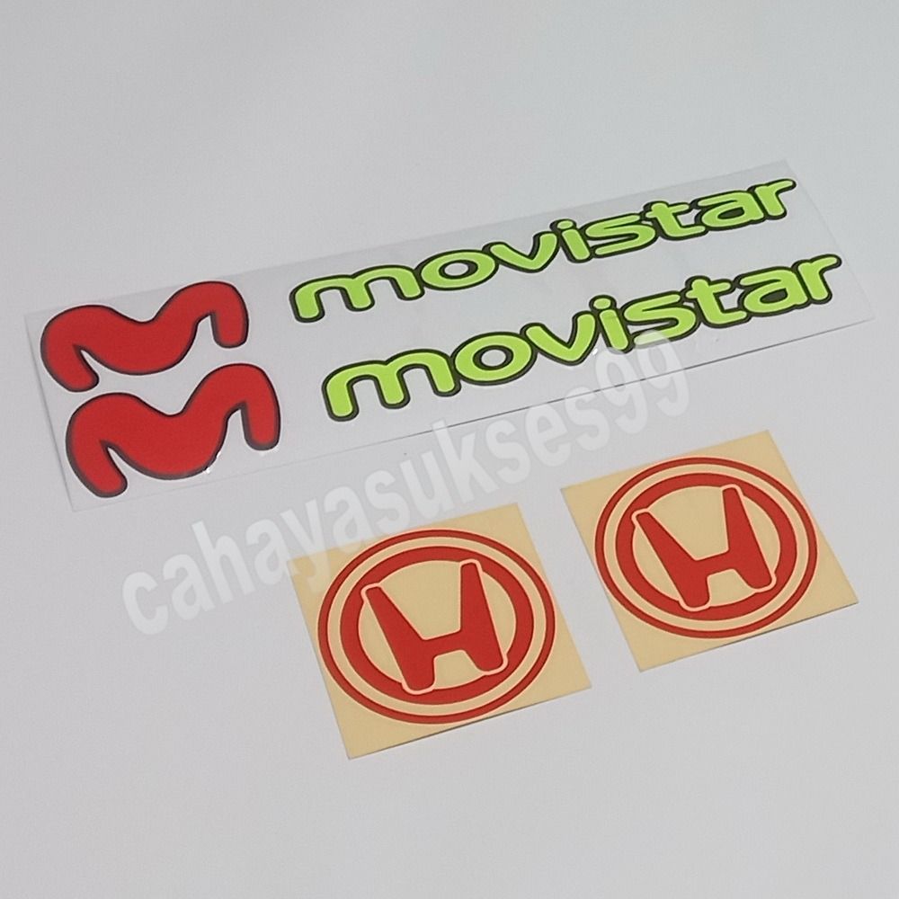 Sticker MOVISTAR Hijau Stabilo 30cm Stiker Tangki Motor HONDA ...