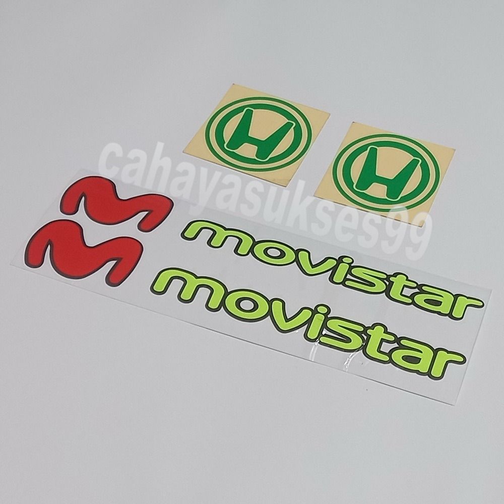 Sticker MOVISTAR Hijau Stabilo 30cm Stiker Tangki Motor HONDA ...