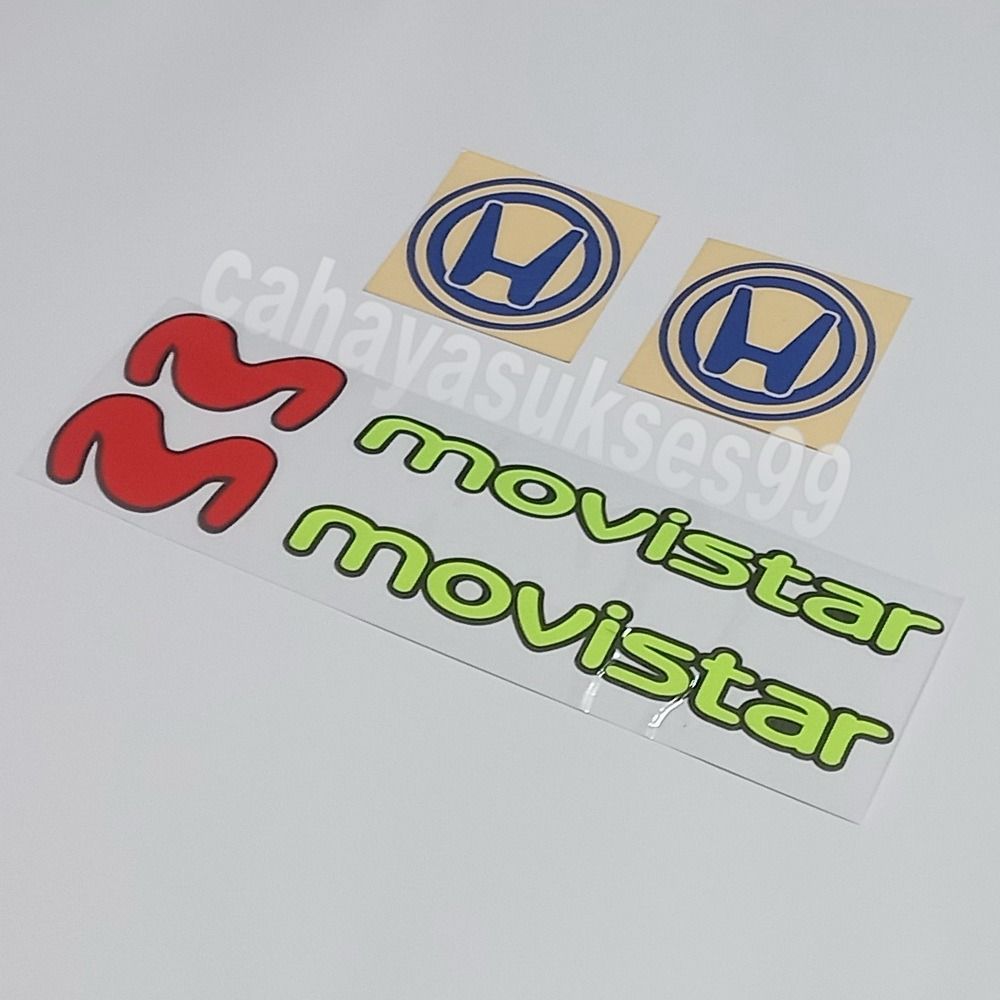 Sticker MOVISTAR Hijau Stabilo 30cm Stiker Tangki Motor HONDA ...