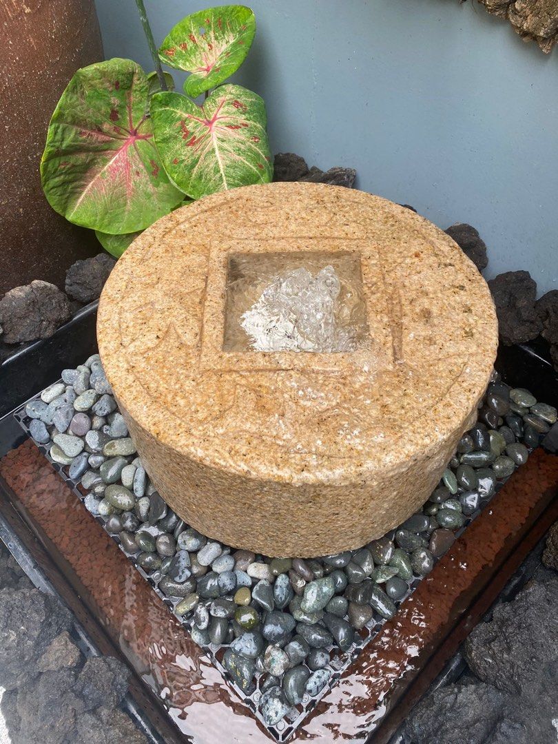 Stone coin statue, Furniture & Home Living, Gardening, Gardening Tools ...