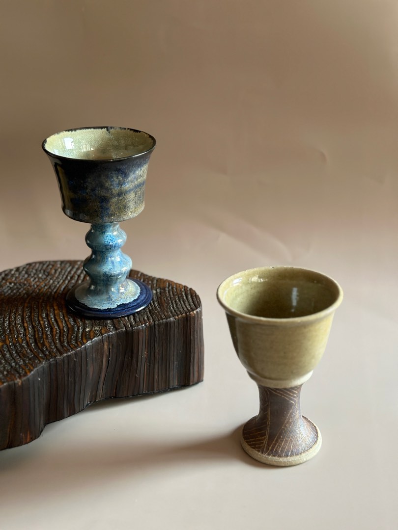 Stoneware Goblet Display - PER PIECE, Furniture & Home Living, Home ...