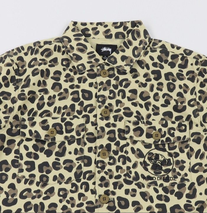 Stussy Aop Leopard Print, Men's Fashion, Tops & Sets, Formal Shirts on ...