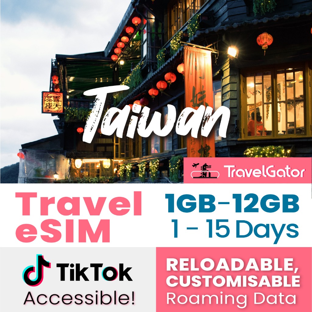 [Taiwan] eSIM TravelGator 1- 12GB, 1- 15 days| no daily limit| sent via ...