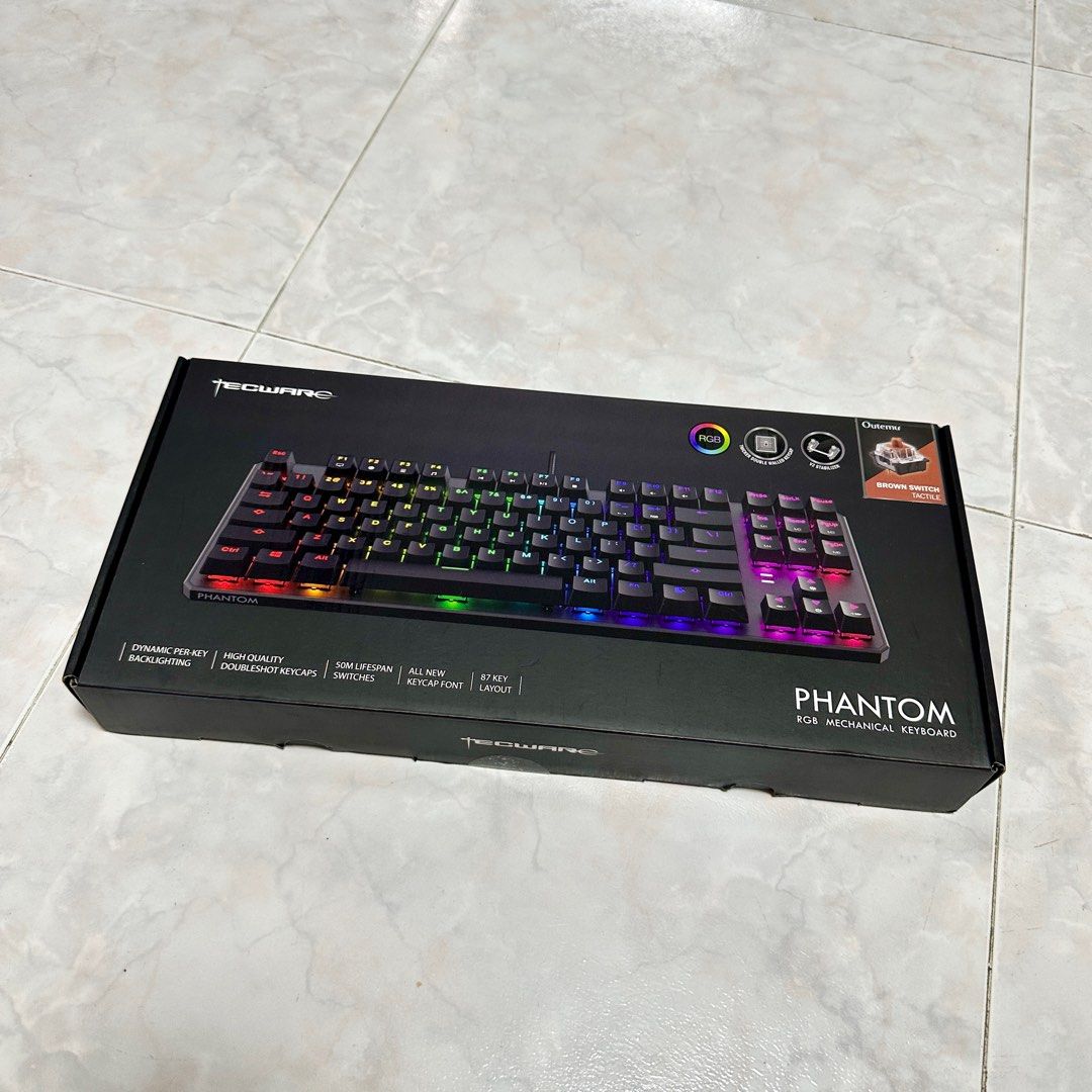 TECWARE PHANTOM 87 v2 / PUDDING KEYCAPS / SHROUD CASE, Computers & Tech ...