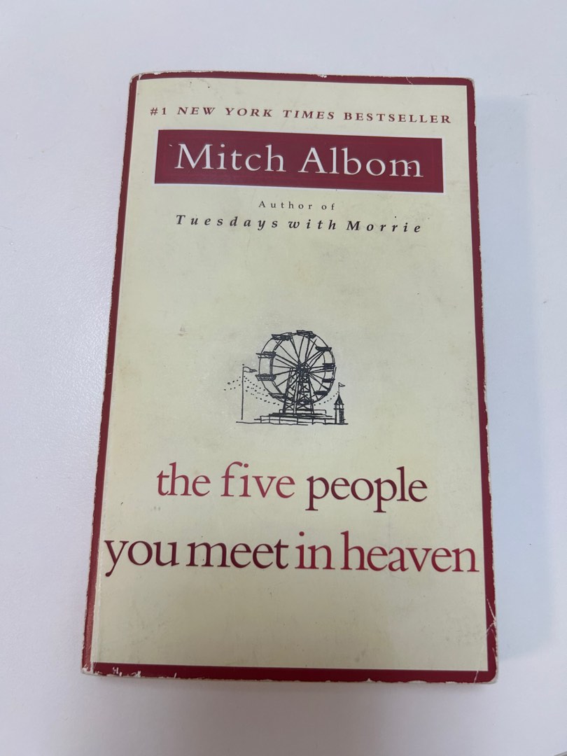 The five people you meet in heaven, 興趣及遊戲, 書本 & 文具, 小說 & 故事書 - Carousell