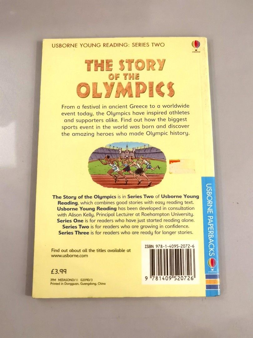 The Story Of The Olympics Usborne Young Reading Children Story Book By ...
