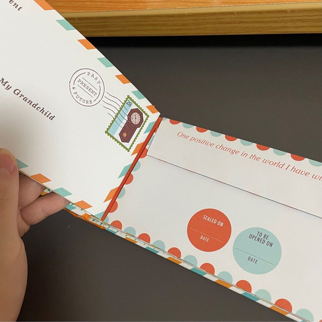 Time capsule book; Letters to My Grandchild: Write Now. Read Later ...