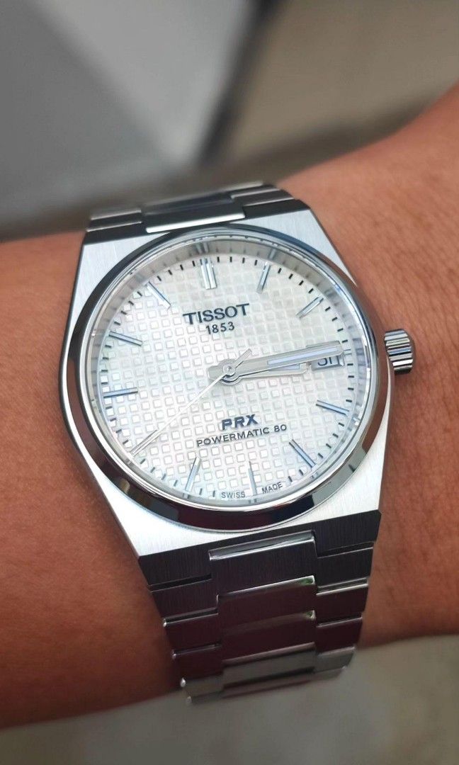 Tissot PRX MOP, Luxury, Watches on Carousell