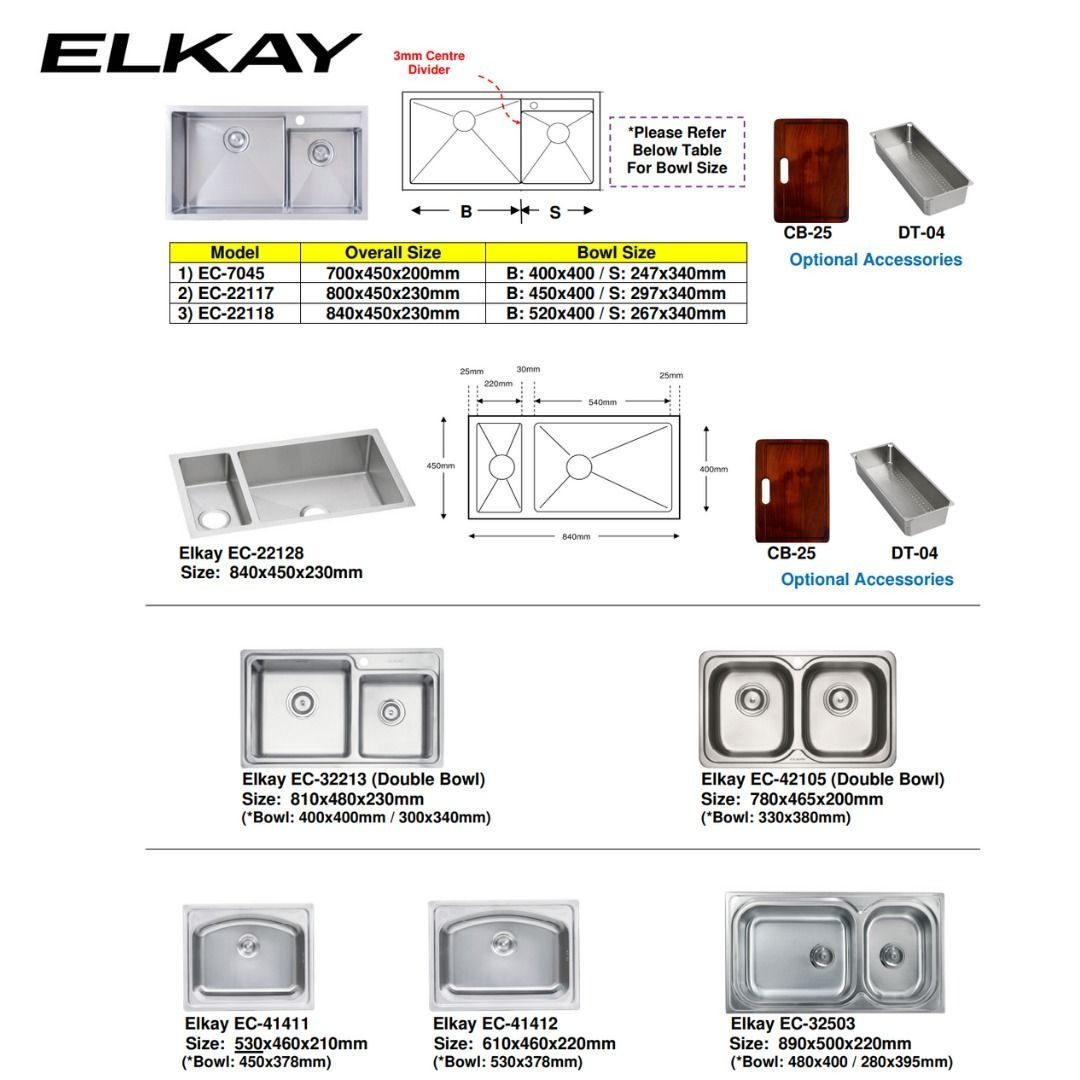Kitchen Sinks, MONIC, CARYSIL, BLANCO, KOHLER, ENGLEFIELD, ELKAY ...