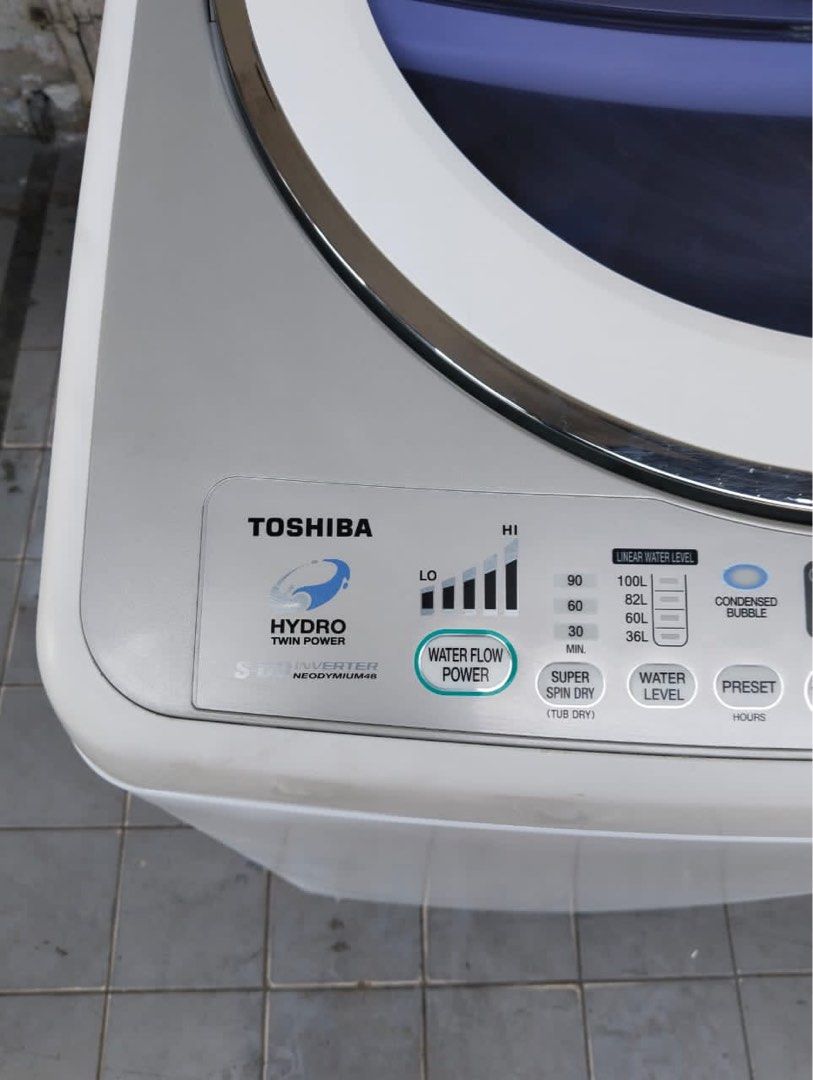 Toshiba DD inverter washing machine 12.0kg hot washer mesin basuh fully automatic, TV & Home ...