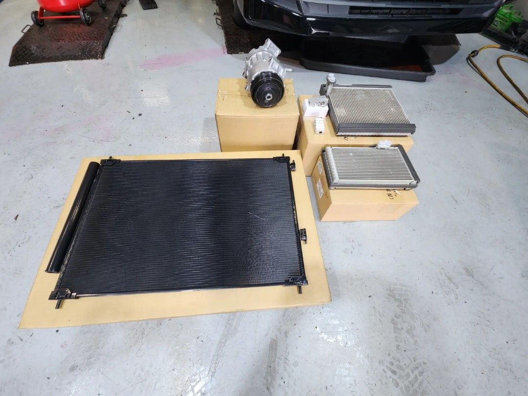 Toyota Vellfire Change Denso Front, Rear Cooling Coil, Denso Air-con Compressor, Expension Valve ...