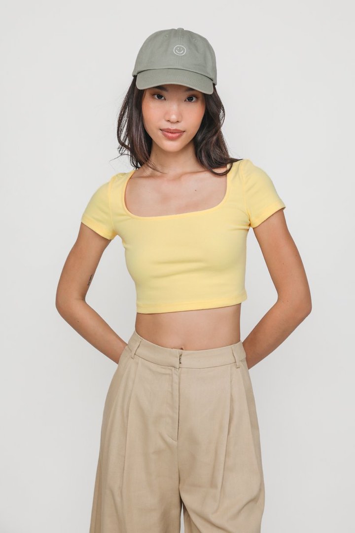 TTR Liberty Basic Top (Yellow), Women's Fashion, Tops, Shirts on Carousell