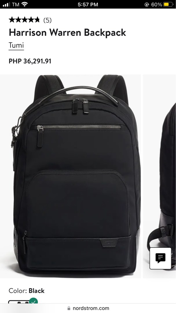 TUMI Harrison Warren Backpack, Men's Fashion, Bags, Backpacks on Carousell