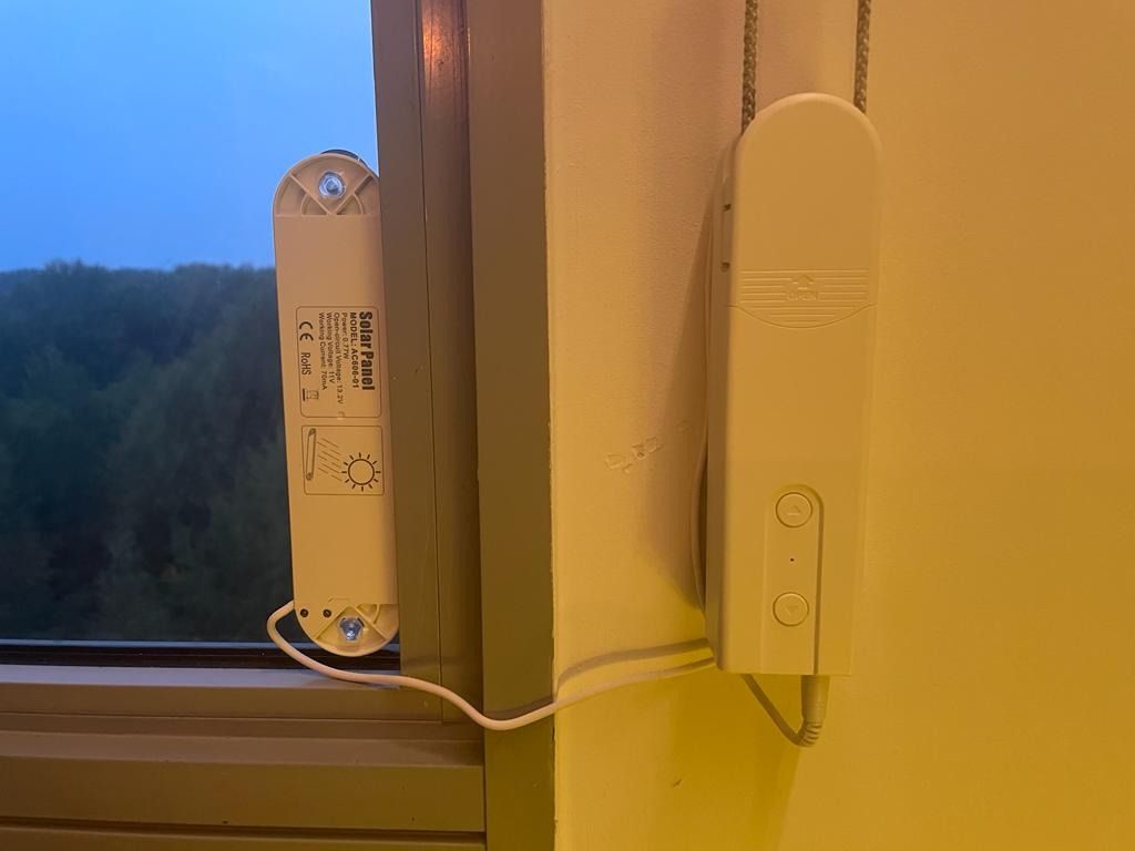 Tuya Smart Zigbee Am43 Blind Drive Motor with Solar Panel Rolling ...