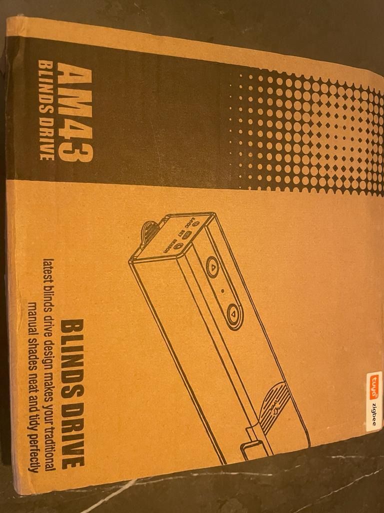 Tuya Smart Zigbee Am43 Blind Drive Motor with Solar Panel Rolling ...