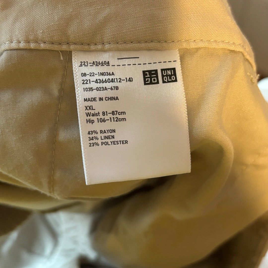 Uniqlo Beige Pants, Women's Fashion, Bottoms, Other Bottoms on Carousell