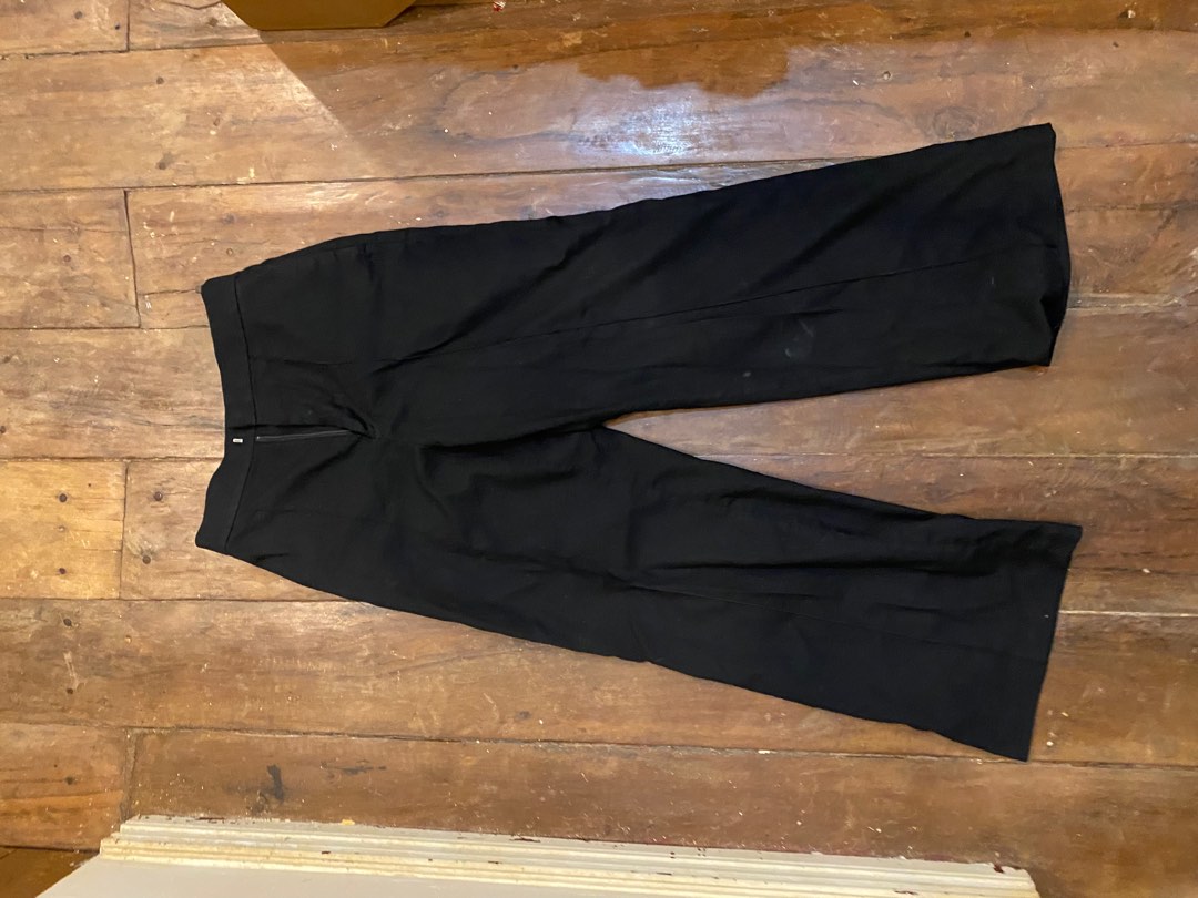 Uniqlo Black Straight Slax, Women's Fashion, Bottoms, Other Bottoms on ...