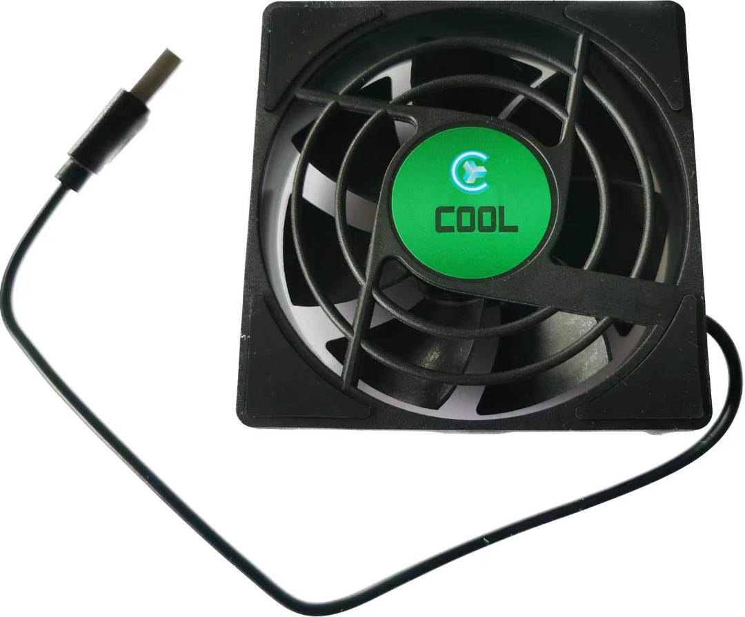 USB Router Cooling Fan Base Support Set-top Android Box Light Optical ...