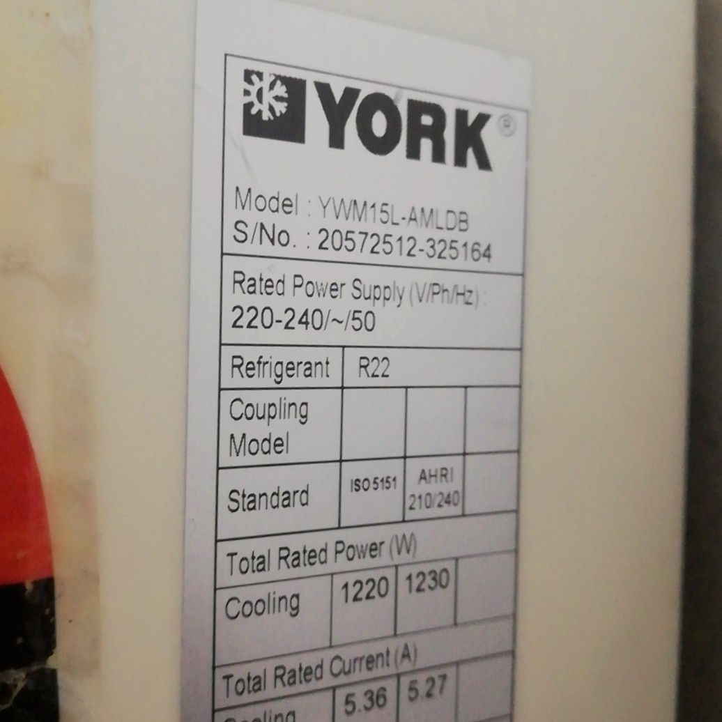[USED] YORK 1.5 HP AIR COND INDOOR & OUTDOOR COMPRESSOR DONE FULL ...