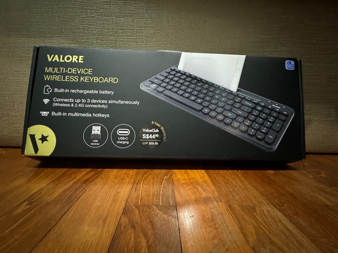 Valore Multi-Device Wireless Keyboard, Computers & Tech, Parts & Accessories, Computer Keyboard ...