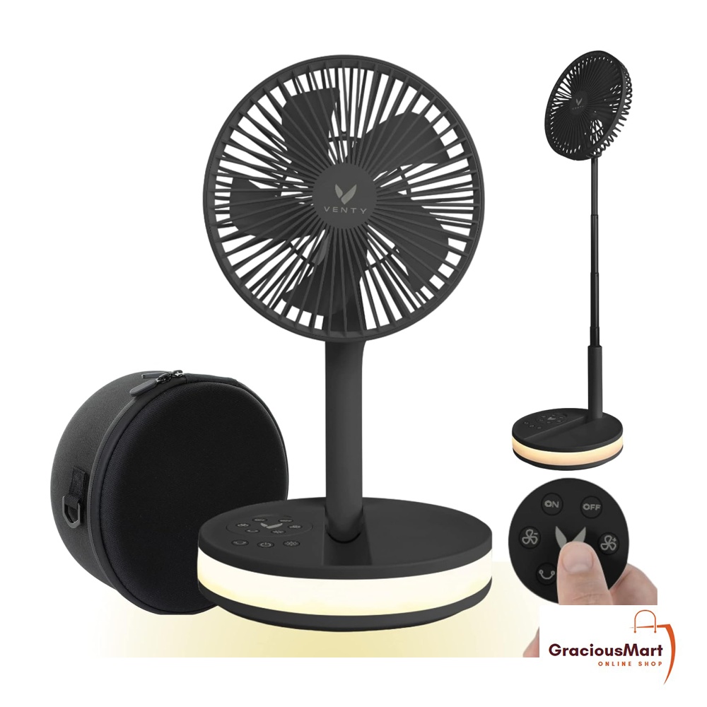 VENTY Portable Fan - Wireless Battery Operated Fan, 48HR Run Time ...