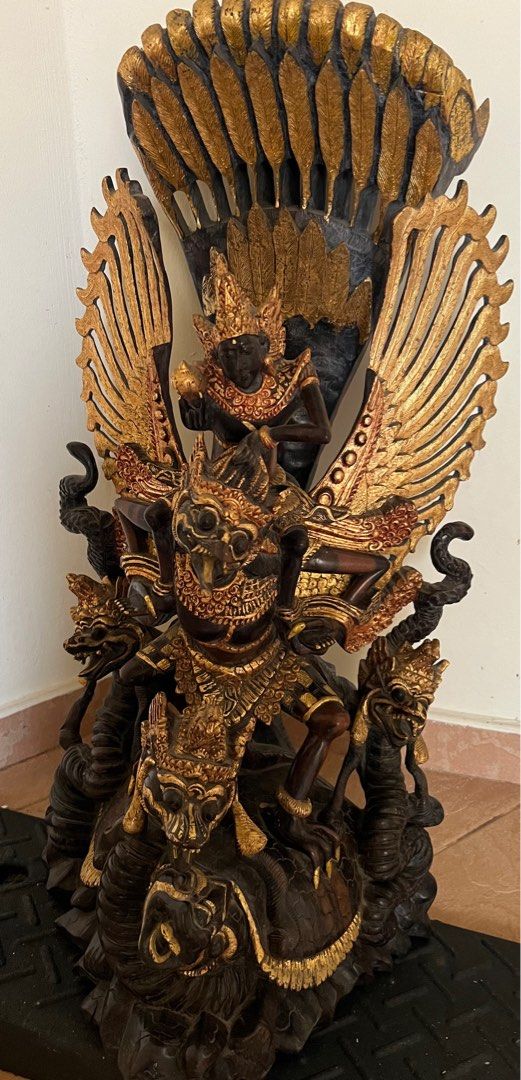 Vintage Solid Wood Craved sculpture, Furniture & Home Living, Home ...