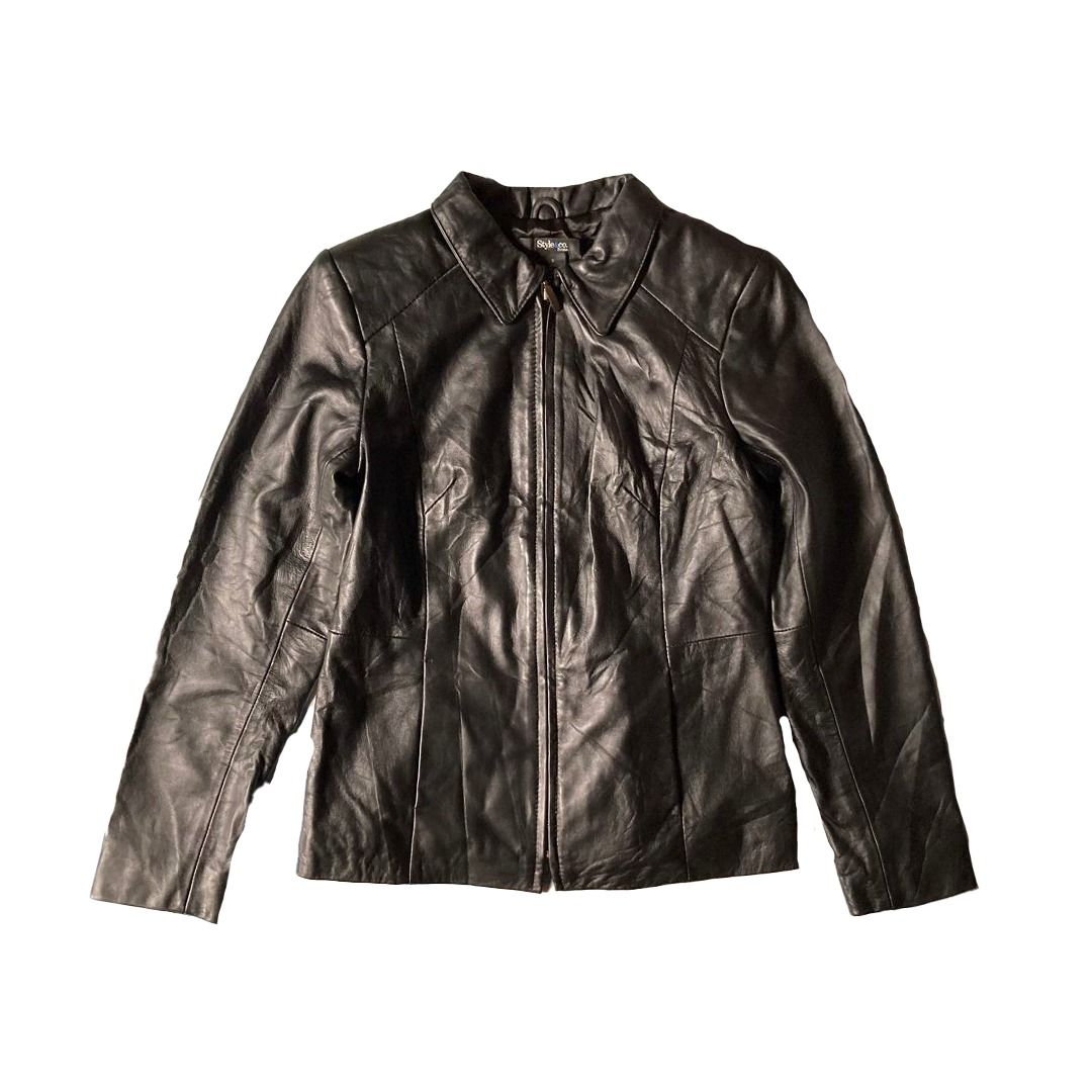 Vintage Style & Co. Leather Jacket, Women's Fashion, Coats, Jackets and ...