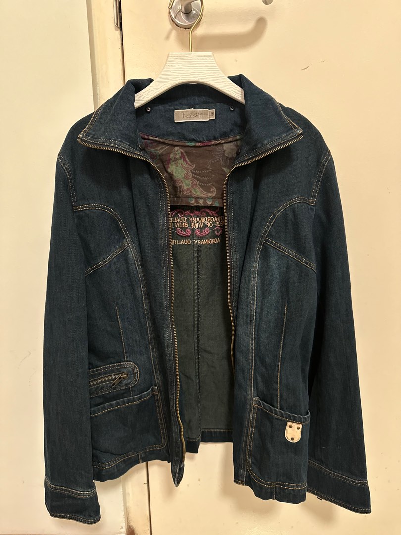 vintage y2k denim jacket, Women's Fashion, Coats, Jackets and Outerwear ...