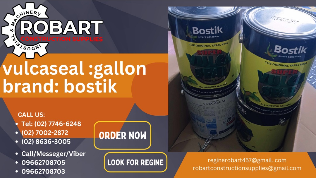 vulcaseal :gallon brand: bostik, Commercial & Industrial, Construction ...