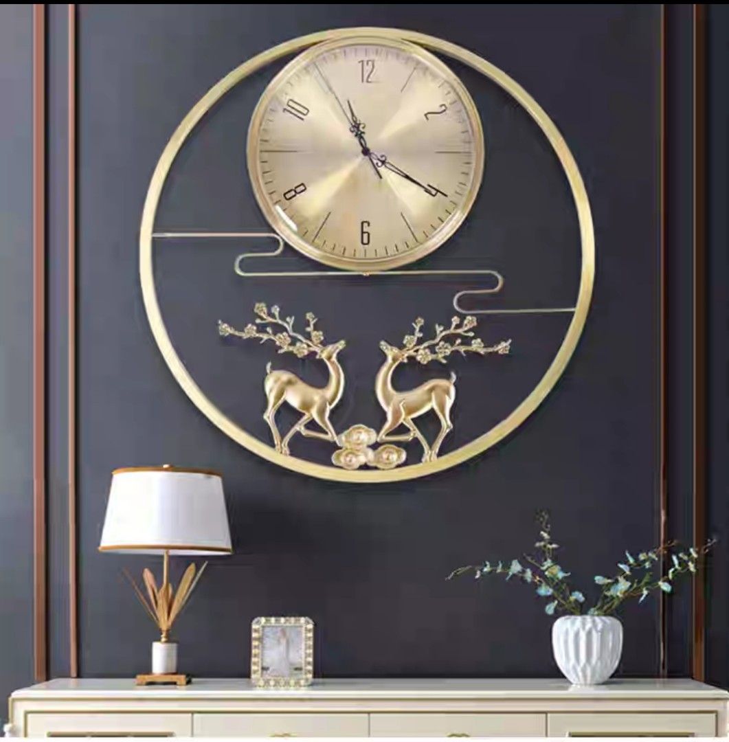 Clock(Fengshui designer wall clock), Furniture & Home Living, Home ...