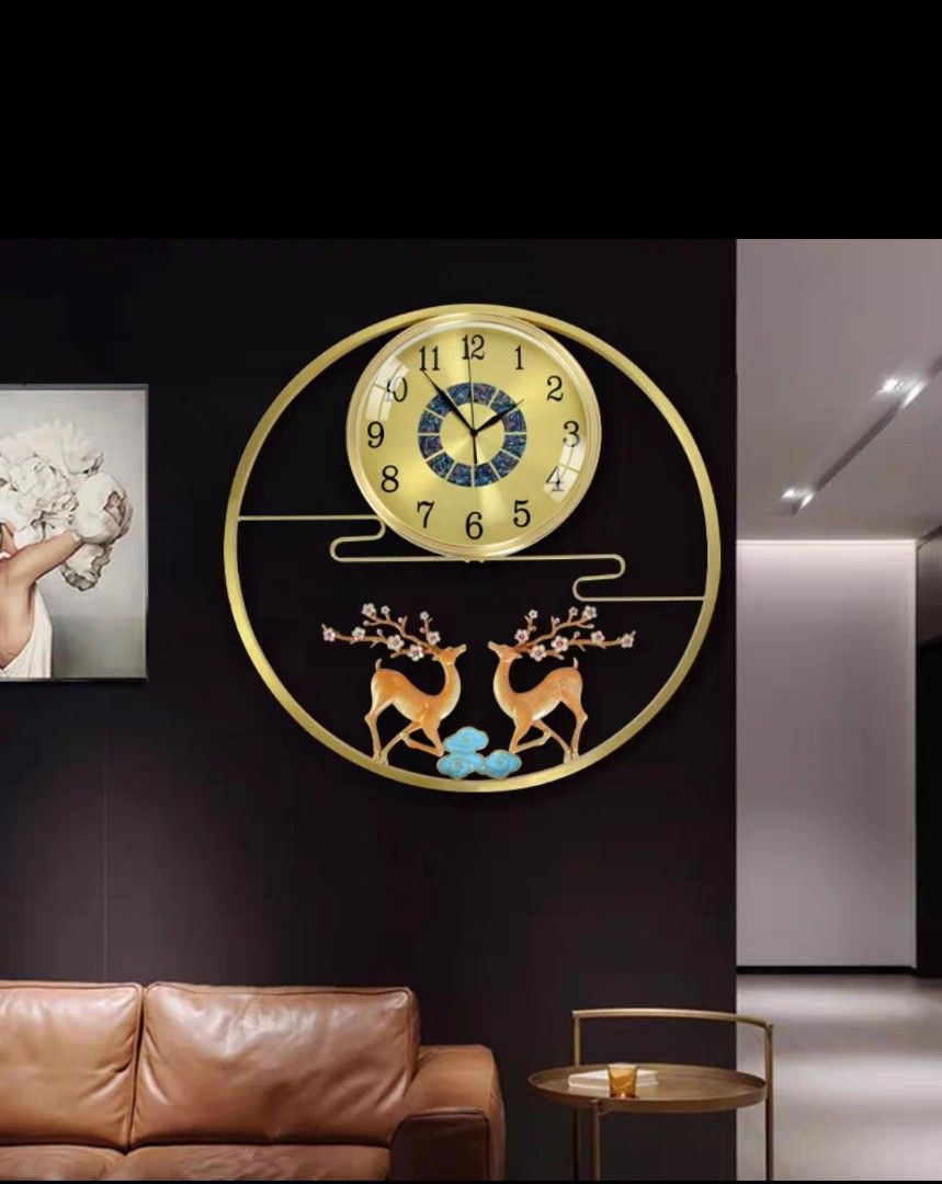 Clock(Fengshui designer wall clock), Furniture & Home Living, Home ...