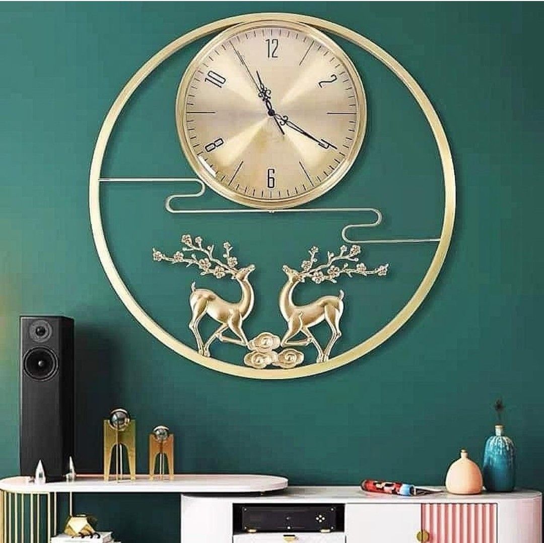 Clock(Fengshui designer wall clock), Furniture & Home Living, Home ...