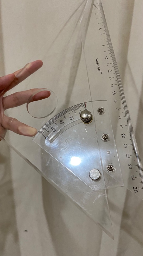 Weststar Adjustable Set Square/Triangle - 25CM, Hobbies & Toys ...