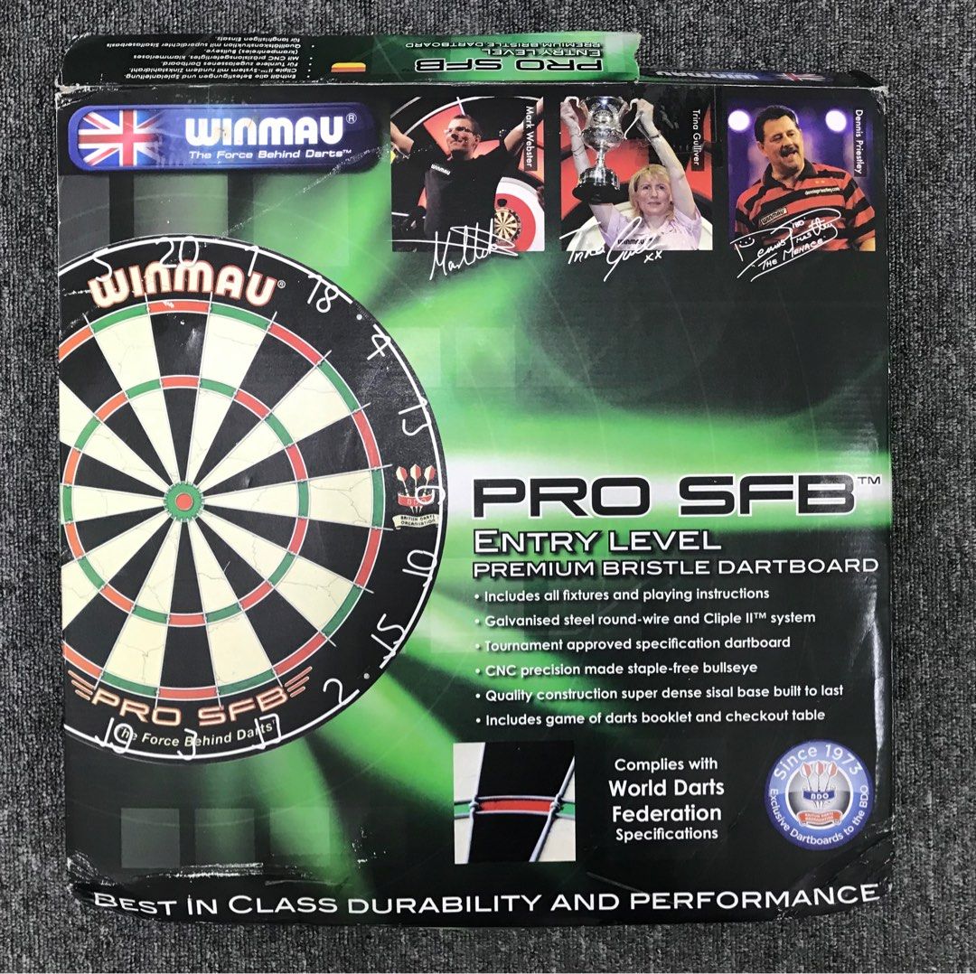 Winmau Pro SfB Dart Board, Hobbies & Toys, Toys & Games on Carousell