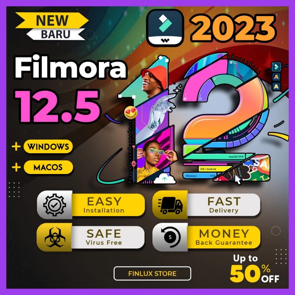 Wondershare 2023, Filmora 12.5 [No Watermark] + Ultimate Bundle Effect ...