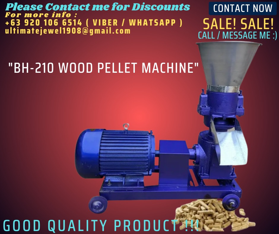 WOOD PELLET MACHINE BH-210 Brand New Machine, Commercial & Industrial ...