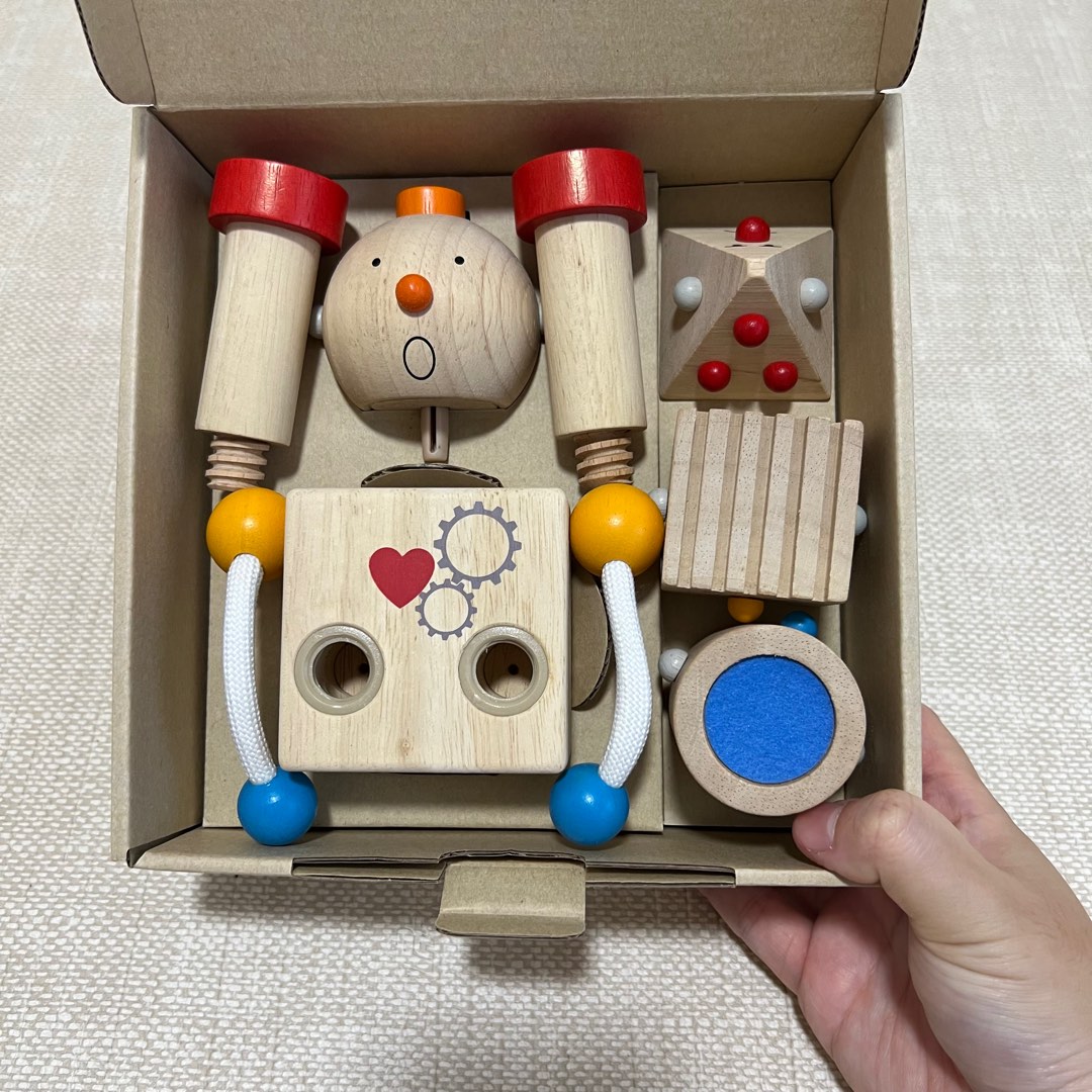 x1 Plan Toys Build a Robot Motor Skills Screw Toy, Hobbies & Toys, Toys ...