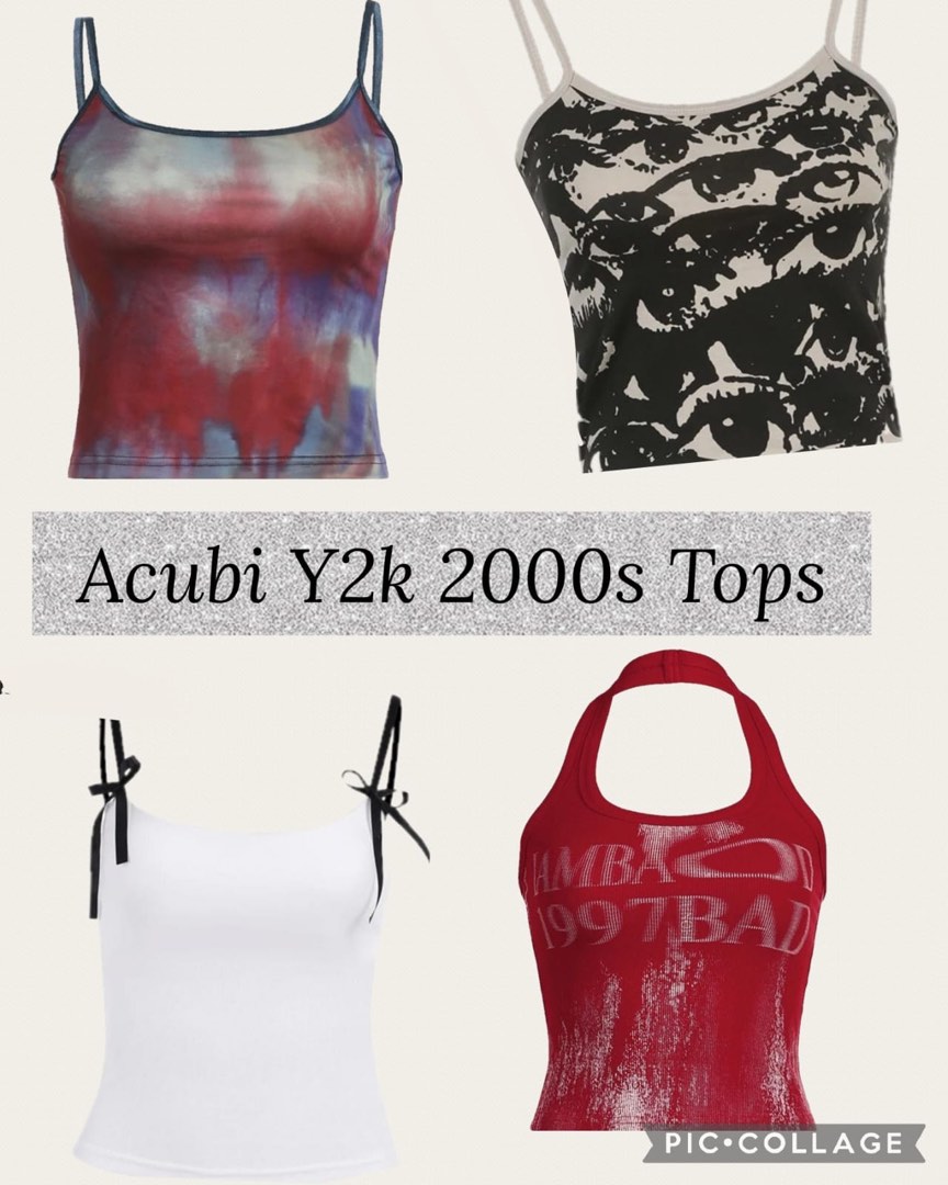 y2k acubi pinterest tops