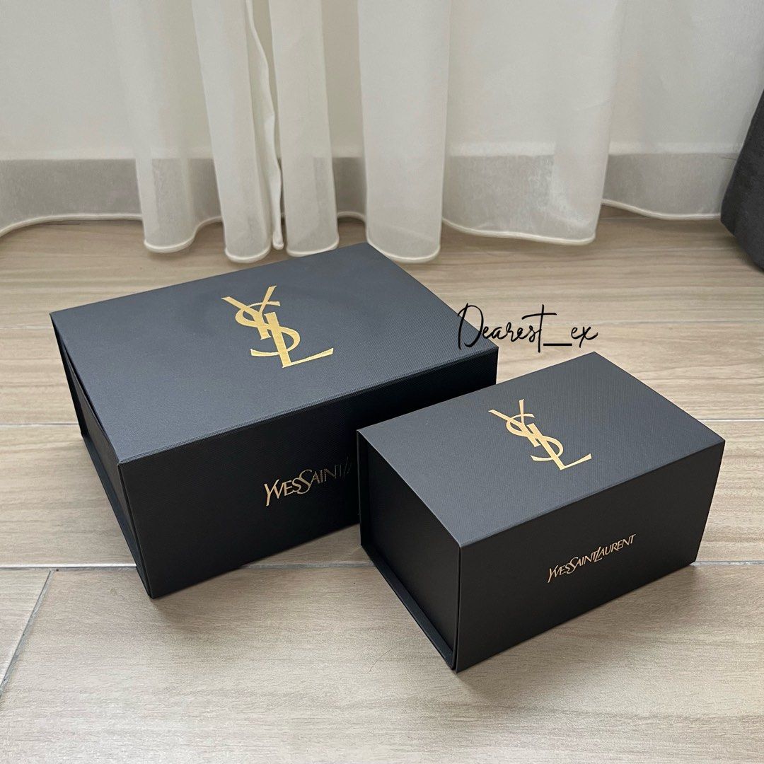 YSL Classic Black Paper Bag & Gift Box (From RM10), Women's Fashion, Jewelry & Organisers ...