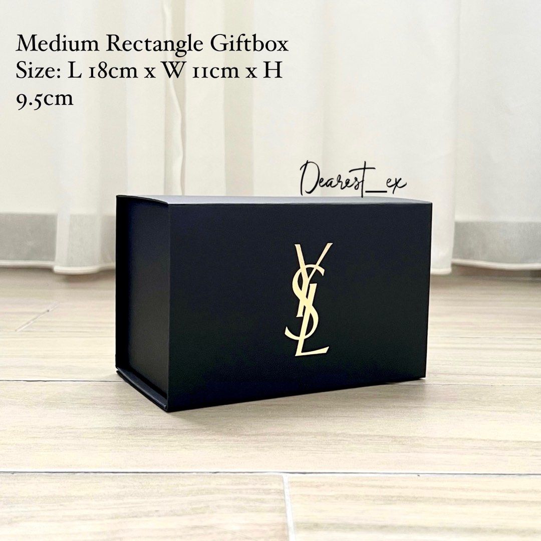 YSL Classic Black Paper Bag & Gift Box (From RM10), Women's Fashion ...