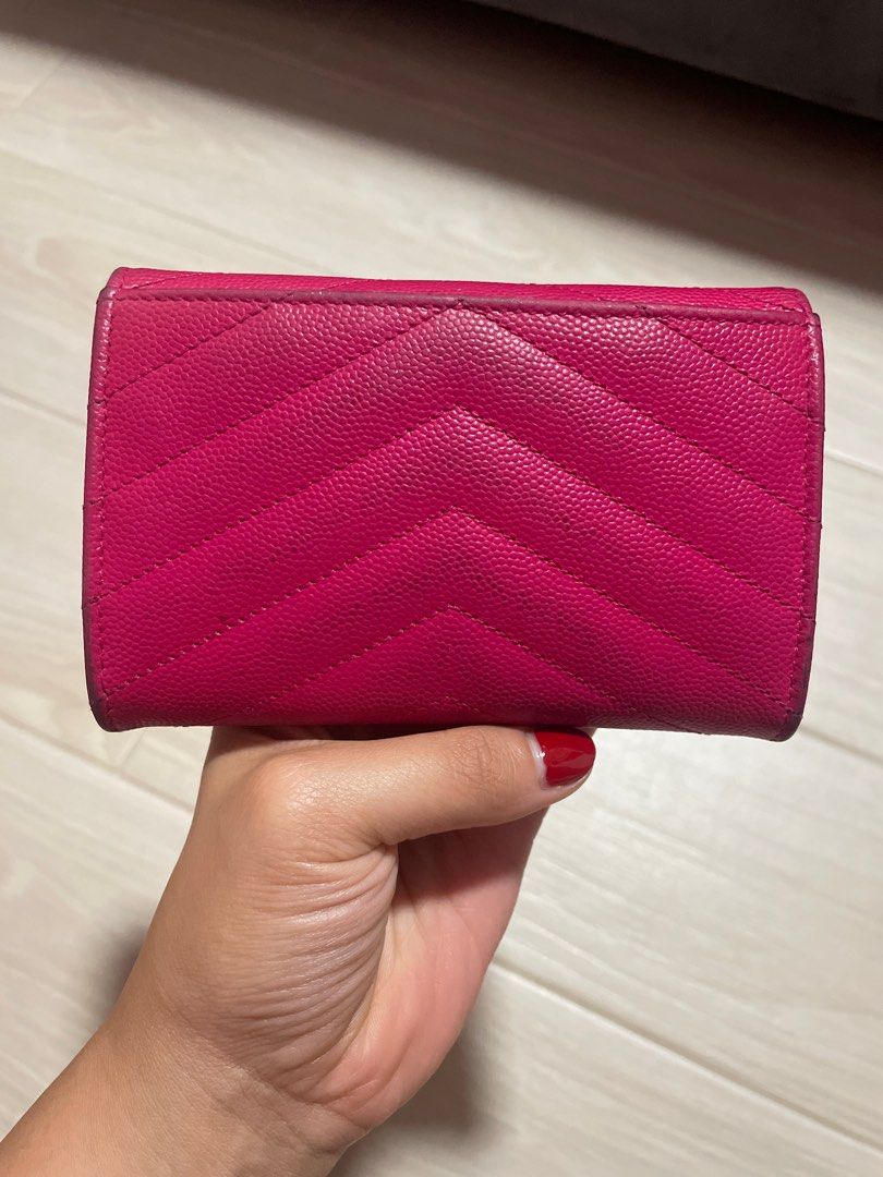 YSL pink cardholder wallet, Women's Fashion, Bags & Wallets, Wallets ...