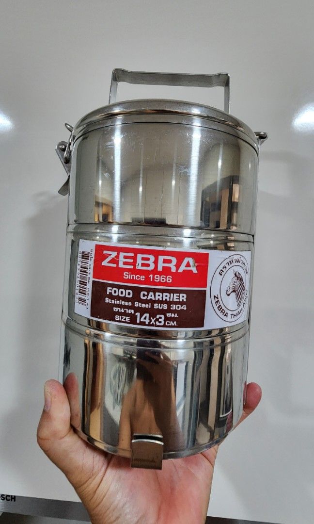 Zebra 3 Tier Food Container Set, TV & Home Appliances, Kitchen ...