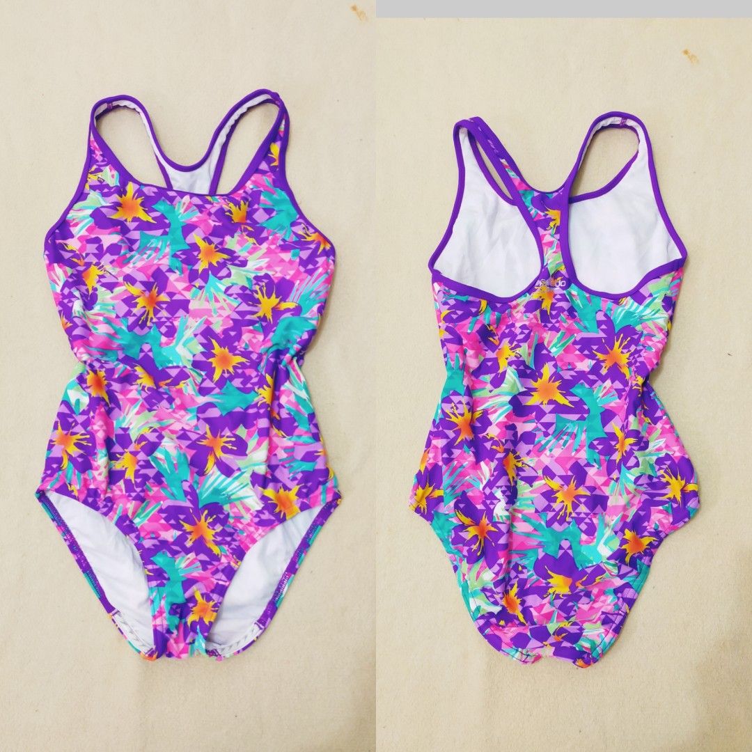 (10-12y.o.) SPEEDO RACERBACK GIRLS ONE PIECE TRAINING SWIMSUIT, Babies ...