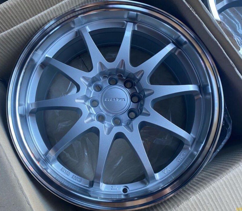 17” Rota Fighter 10 Silver Mags 4Holes pcd 108-100 Brandnew, Car Parts ...